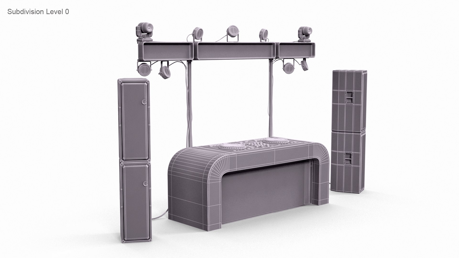 3D Dj Booth Stage - TurboSquid 1647689