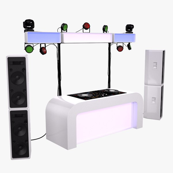 Dj booth 3D model - TurboSquid 1408873