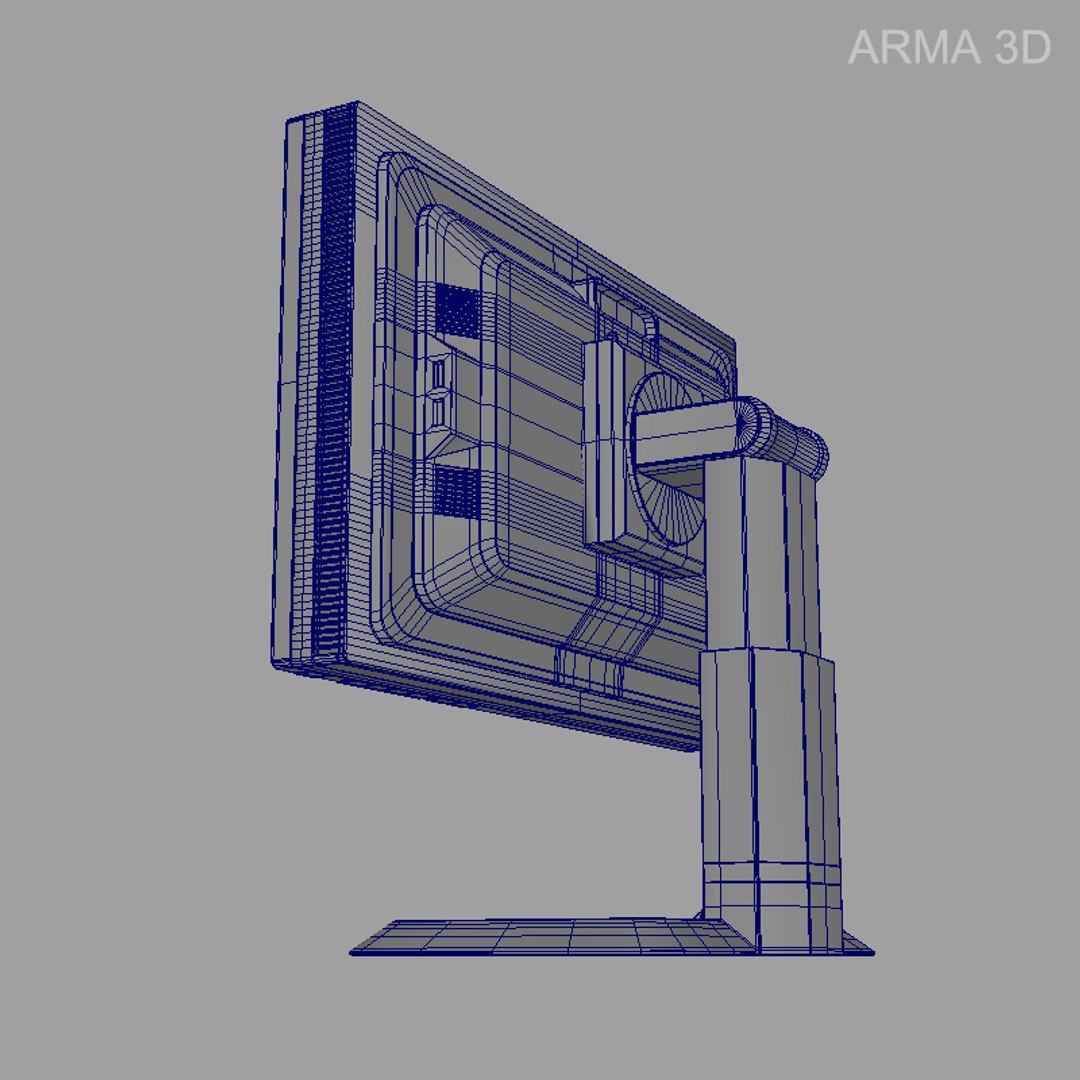 Hp Lp2475w Monitor 3d Model