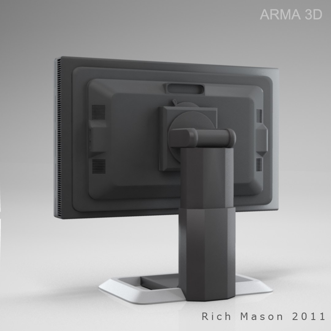 Hp Lp2475w Monitor 3d Model