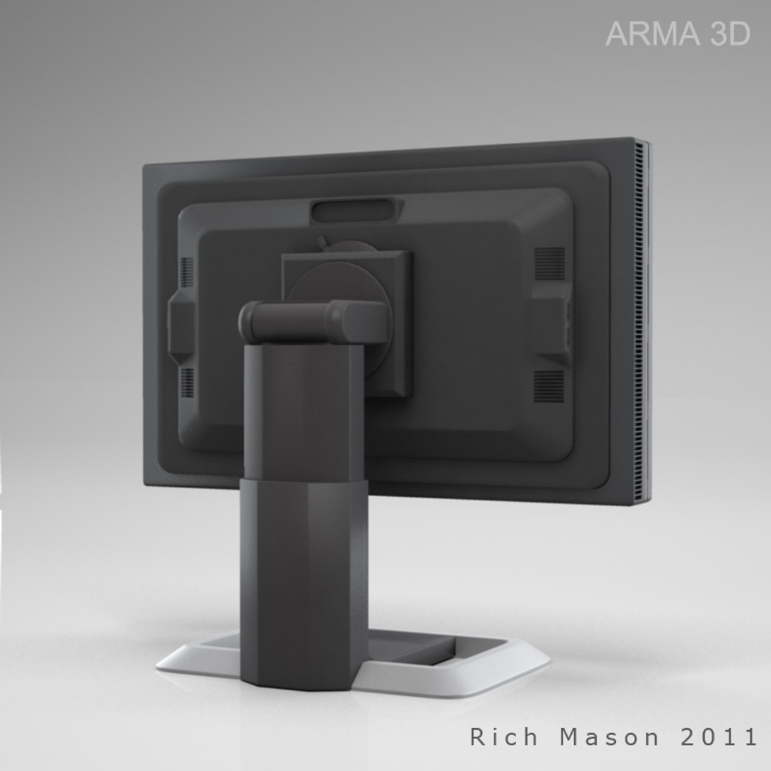 Hp Lp2475w Monitor 3d Model