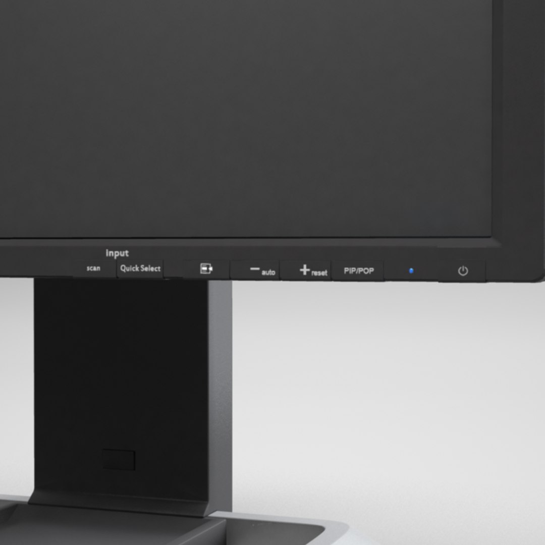 Hp Lp2475w Monitor 3d Model