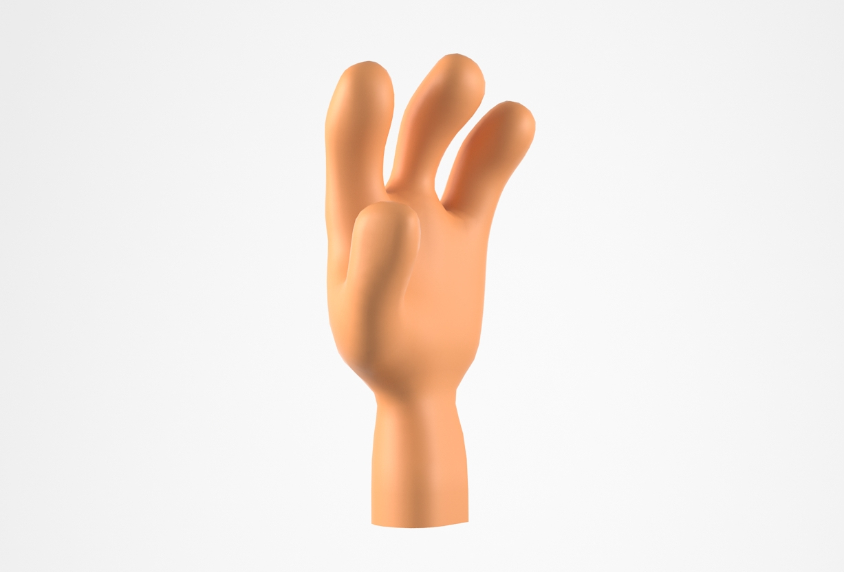 3D hands stylized cartoon character model - TurboSquid 1335167