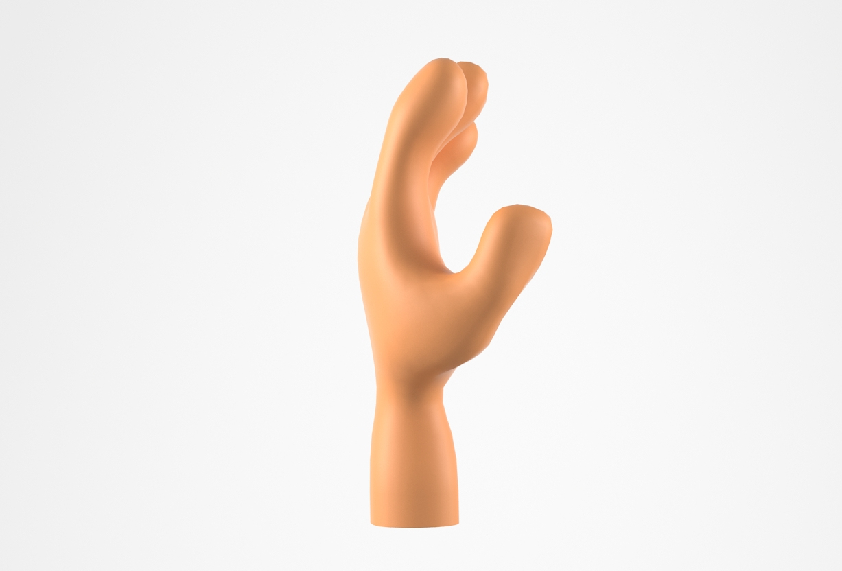 3D hands stylized cartoon character model - TurboSquid 1335167