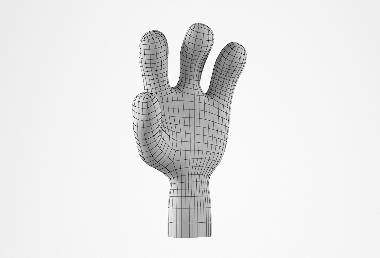 3D hands stylized cartoon character model - TurboSquid 1335167
