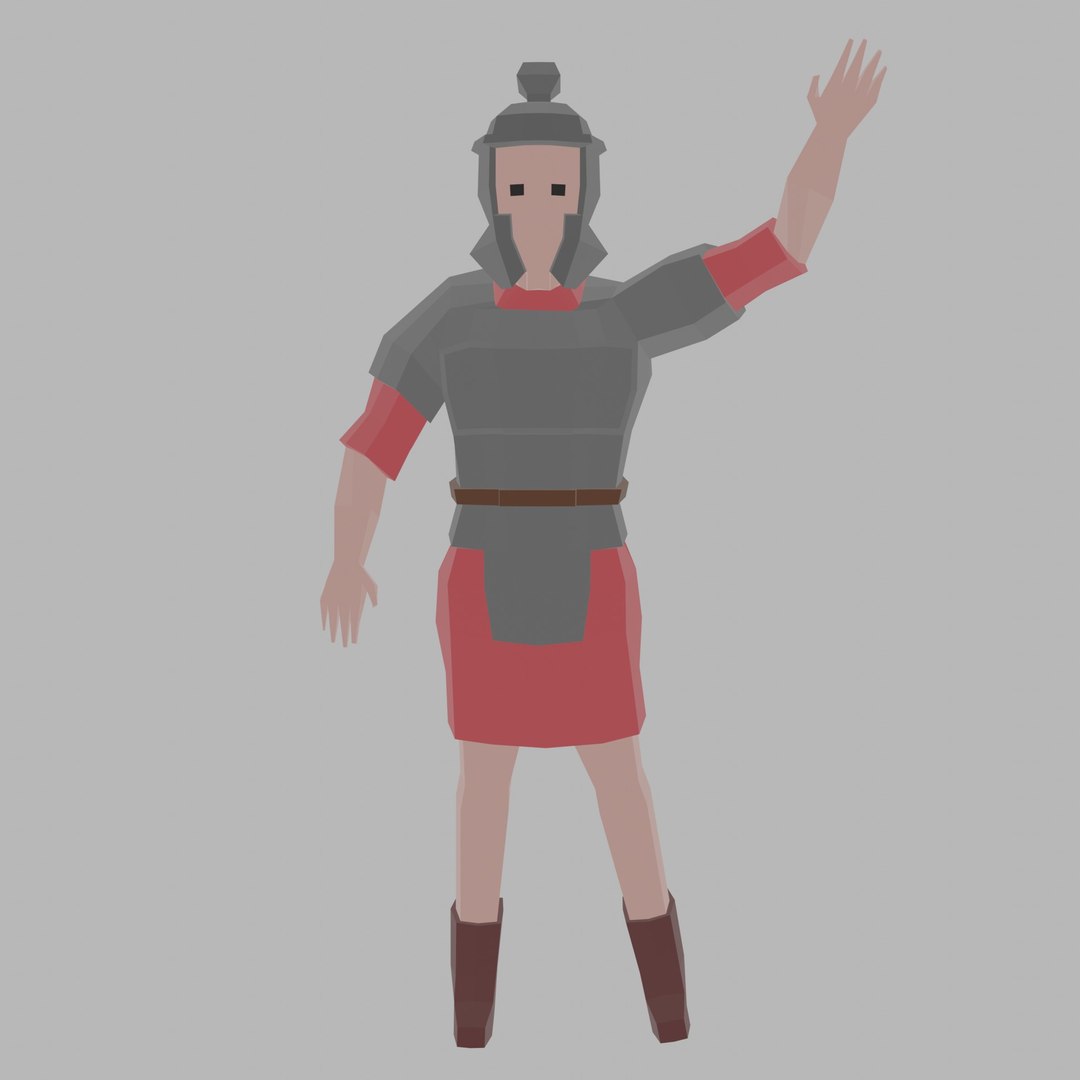 3D Low Poly Knight Rigged 10 - TurboSquid 2167907