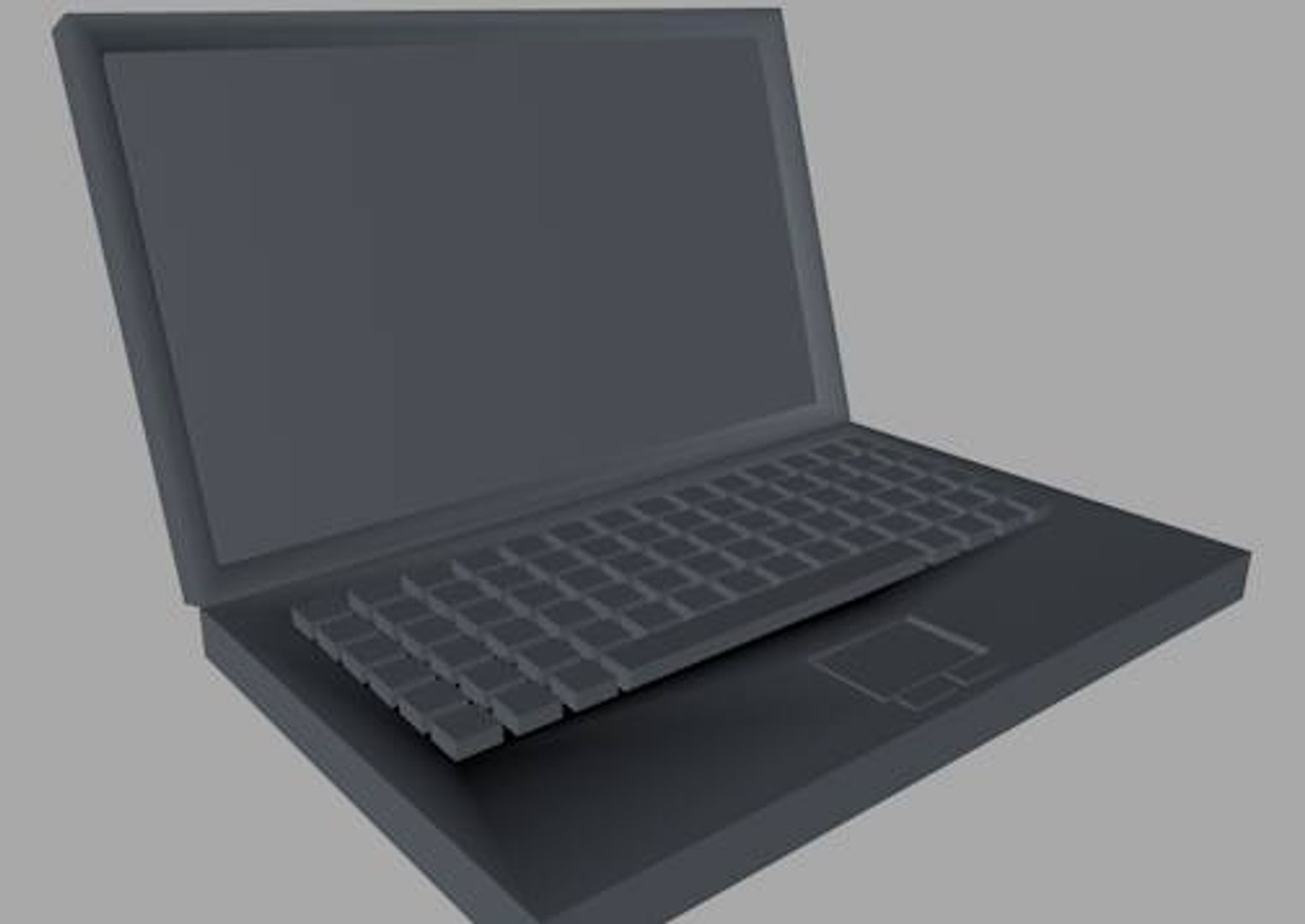 3d Model Laptop Dae