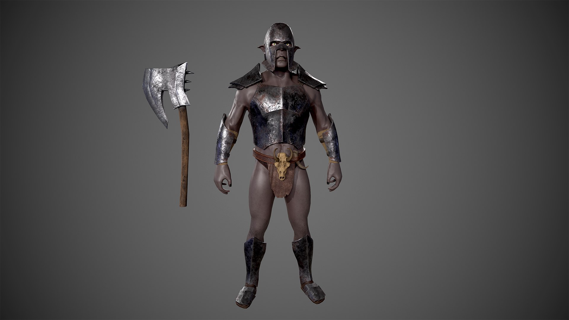 Orc Warrior 3D - TurboSquid 2460251