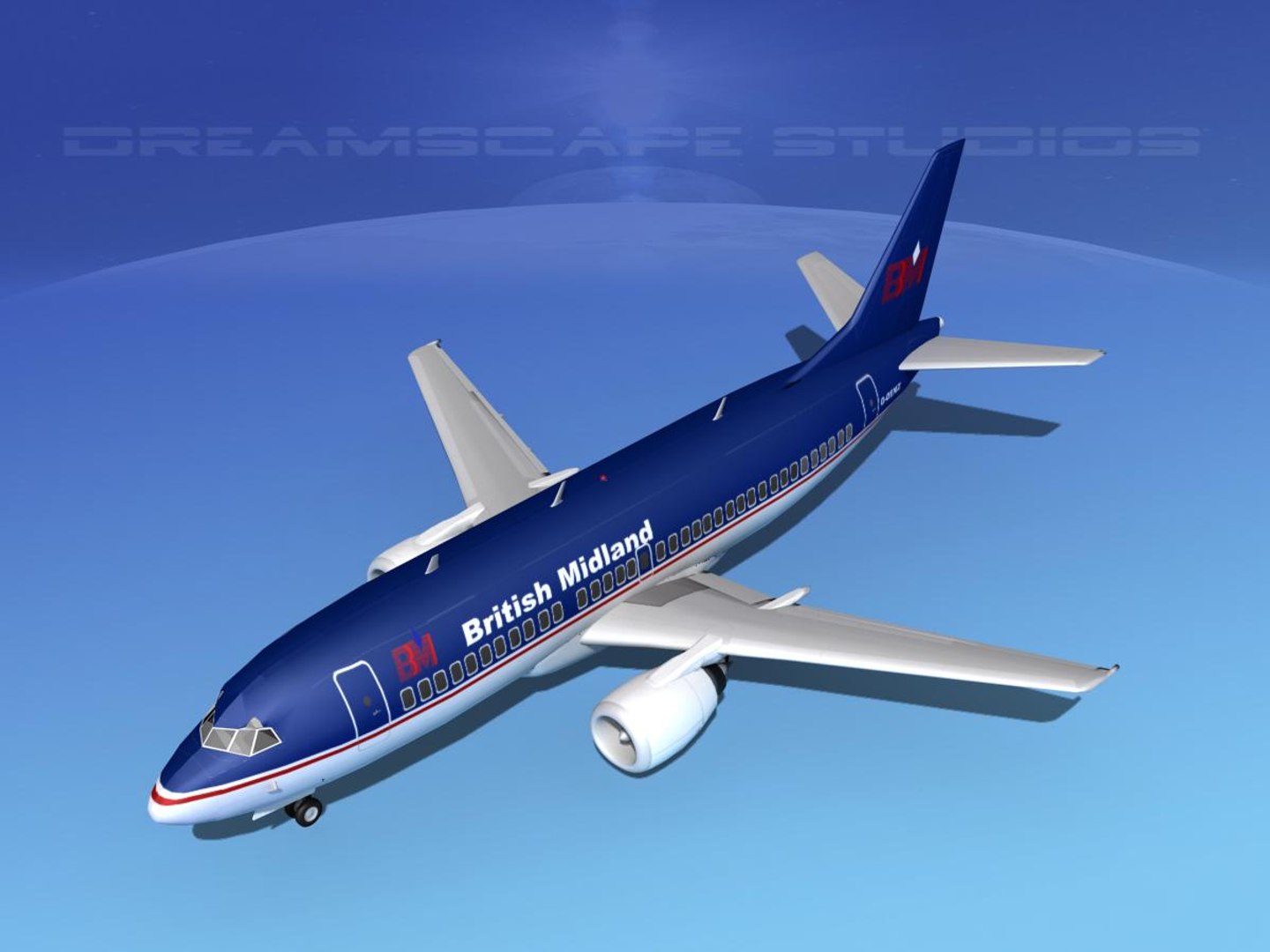 Boeing 737 737-300 1 3d 3ds