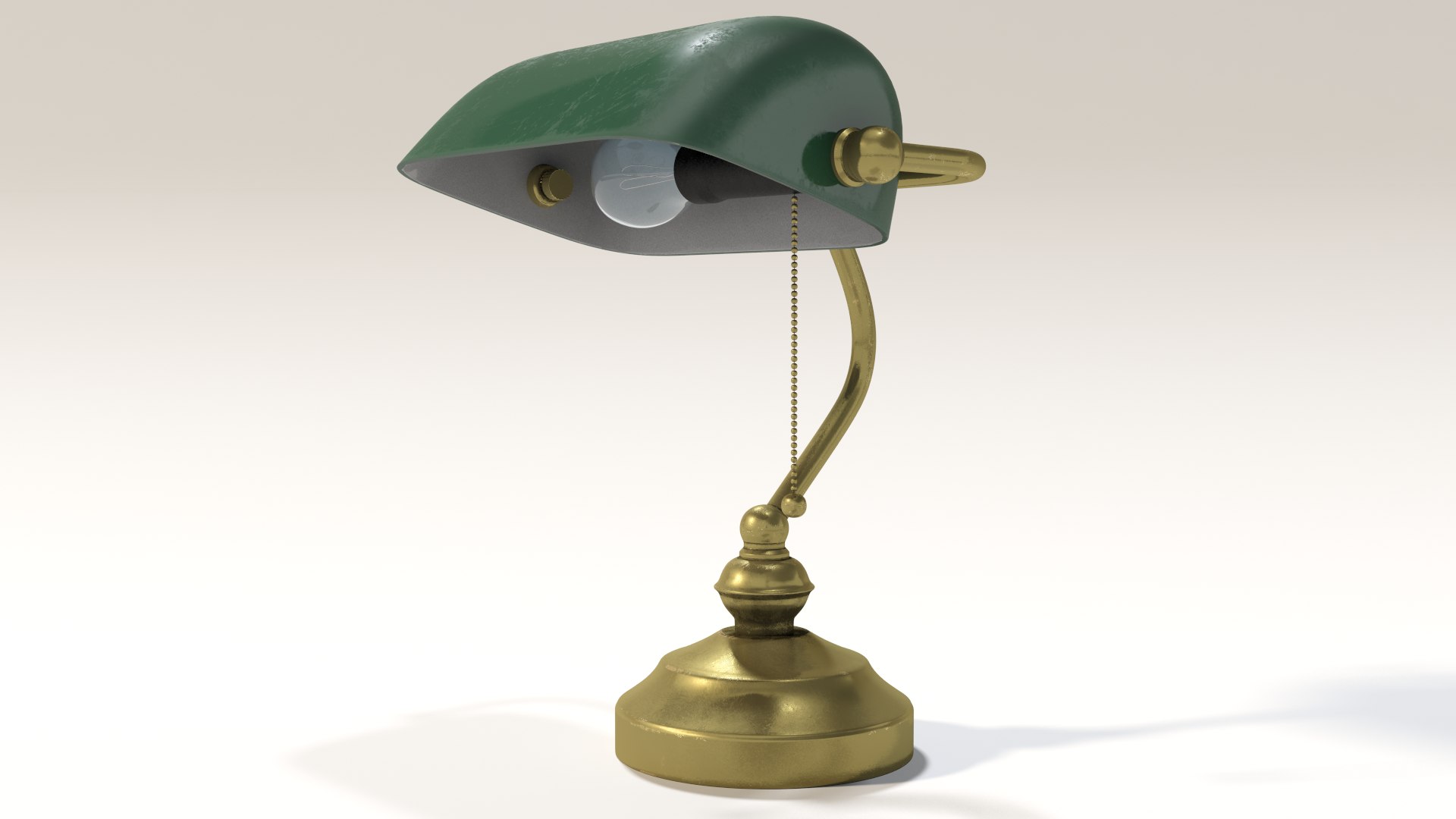 3D Bankers Table Lamp Model - TurboSquid 2166033