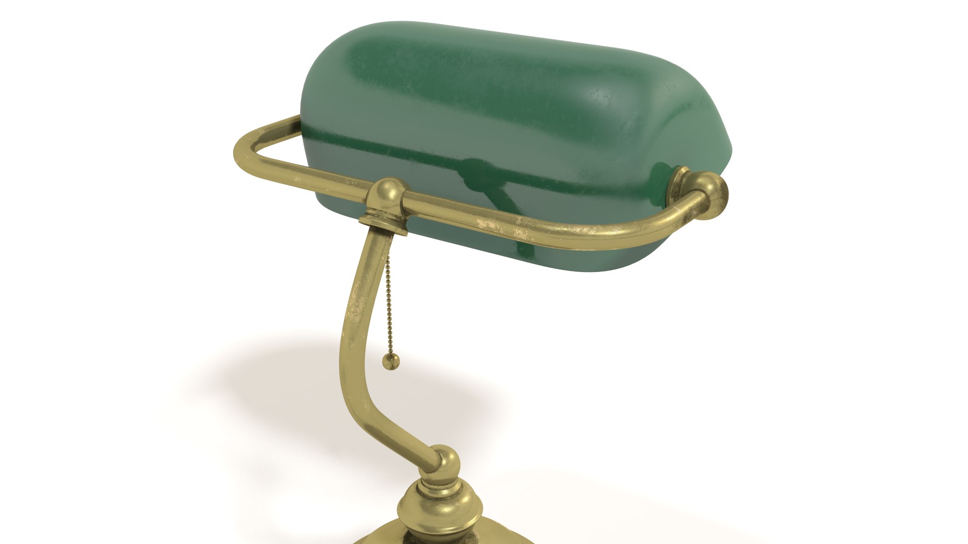 3D Bankers Table Lamp Model - TurboSquid 2166033