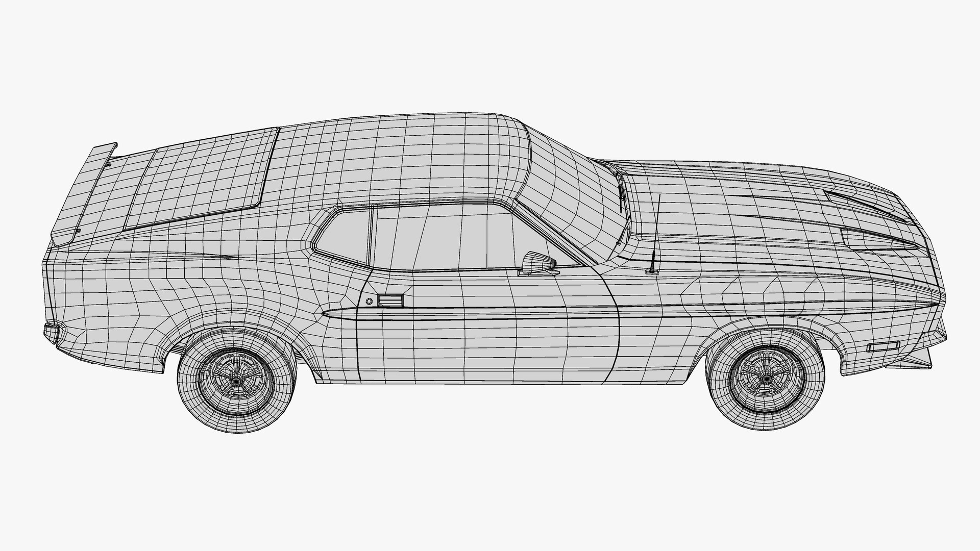 1971 Ford Mustang Mach 1 3D model - TurboSquid 2025190
