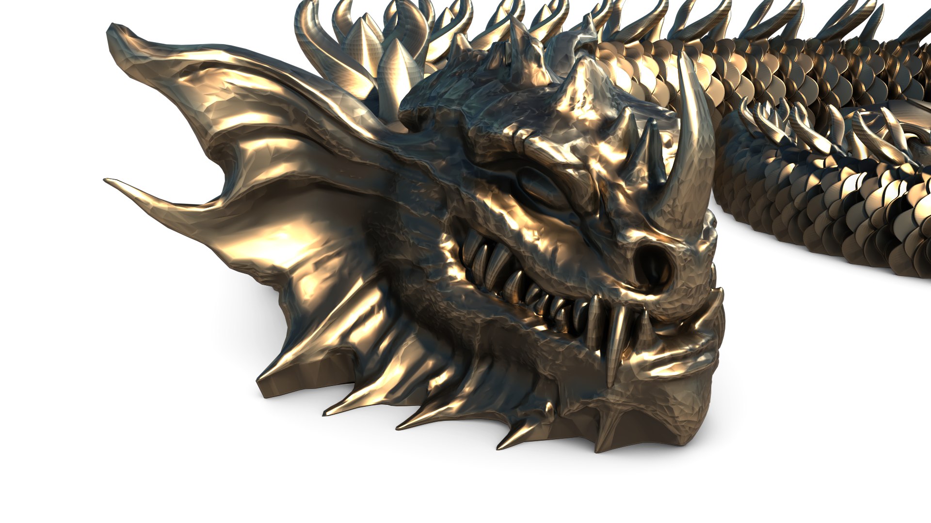 3D Articulated Dragon 01 - TurboSquid 2037630