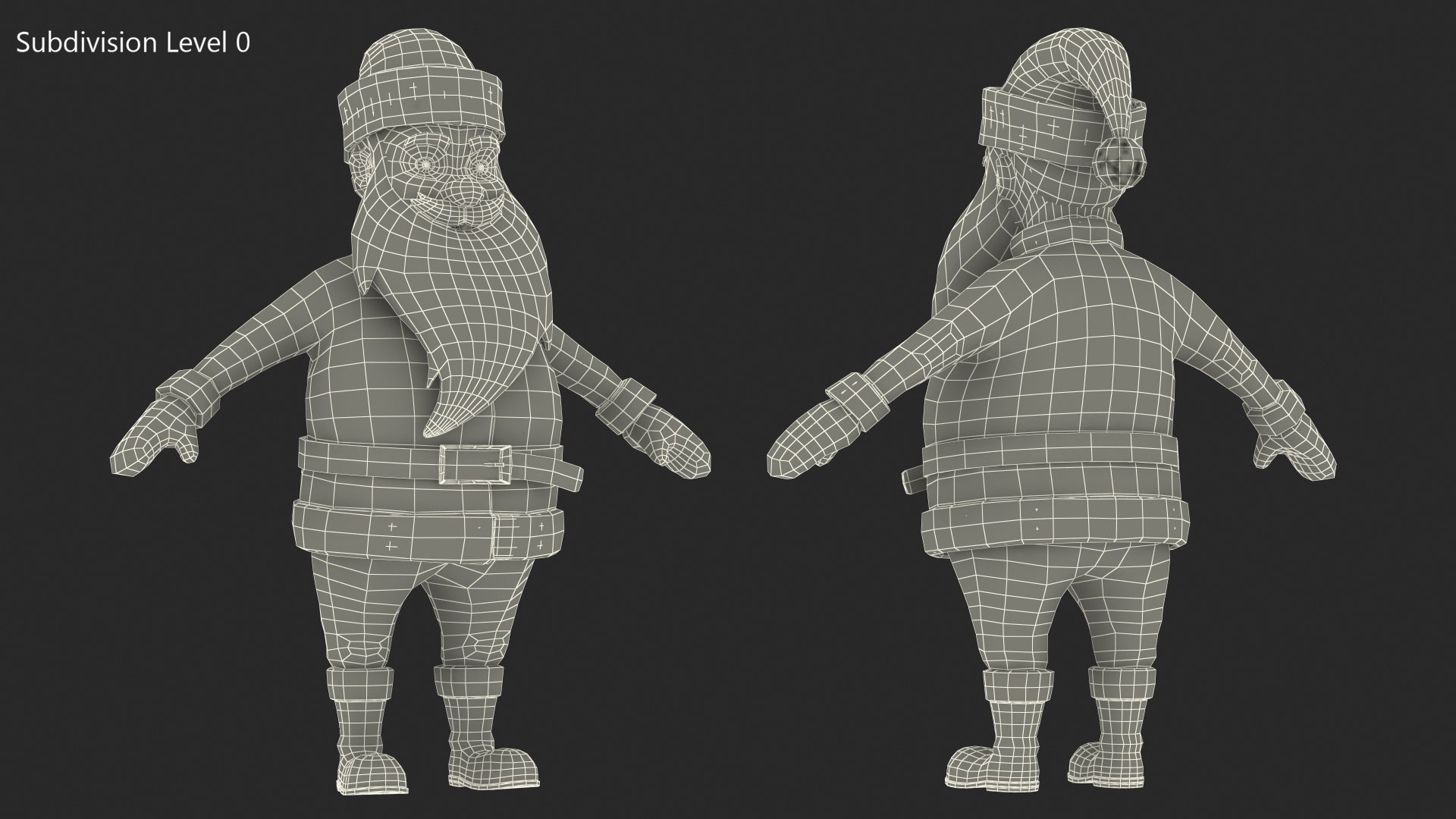 Santa Claus Cartoon Fur Rigged 3D Model - TurboSquid 2177909