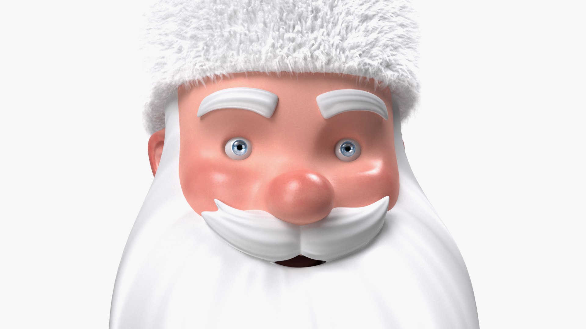 Santa Claus Cartoon Fur Rigged 3D Model - TurboSquid 2177909