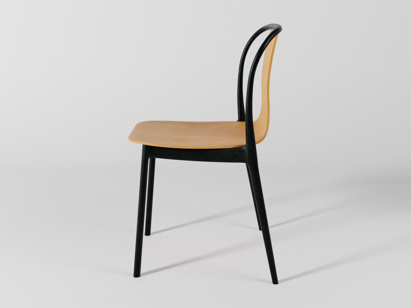 3D Belleville Chair Wood Model - TurboSquid 1627611