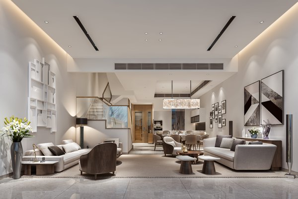Collection of Modern living room - full furniture 8 3D - TurboSquid 1920964