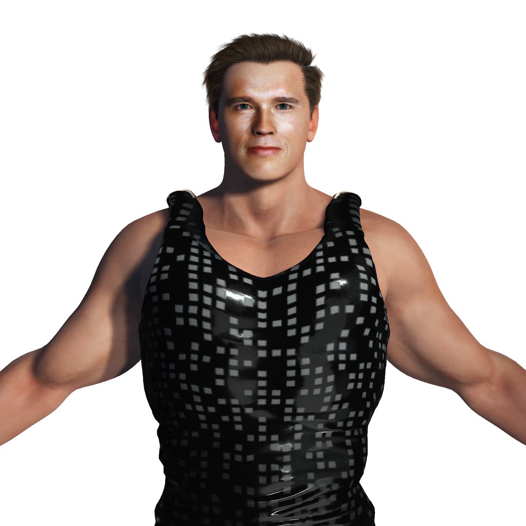 3D Arnold Schwarzenegger 3D Rigged Model Ready For Animation Model ...