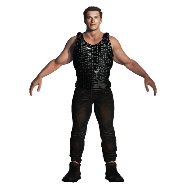 Arnold Schwarzenegger 3D Rigged model ready for animation3Dモデル ...