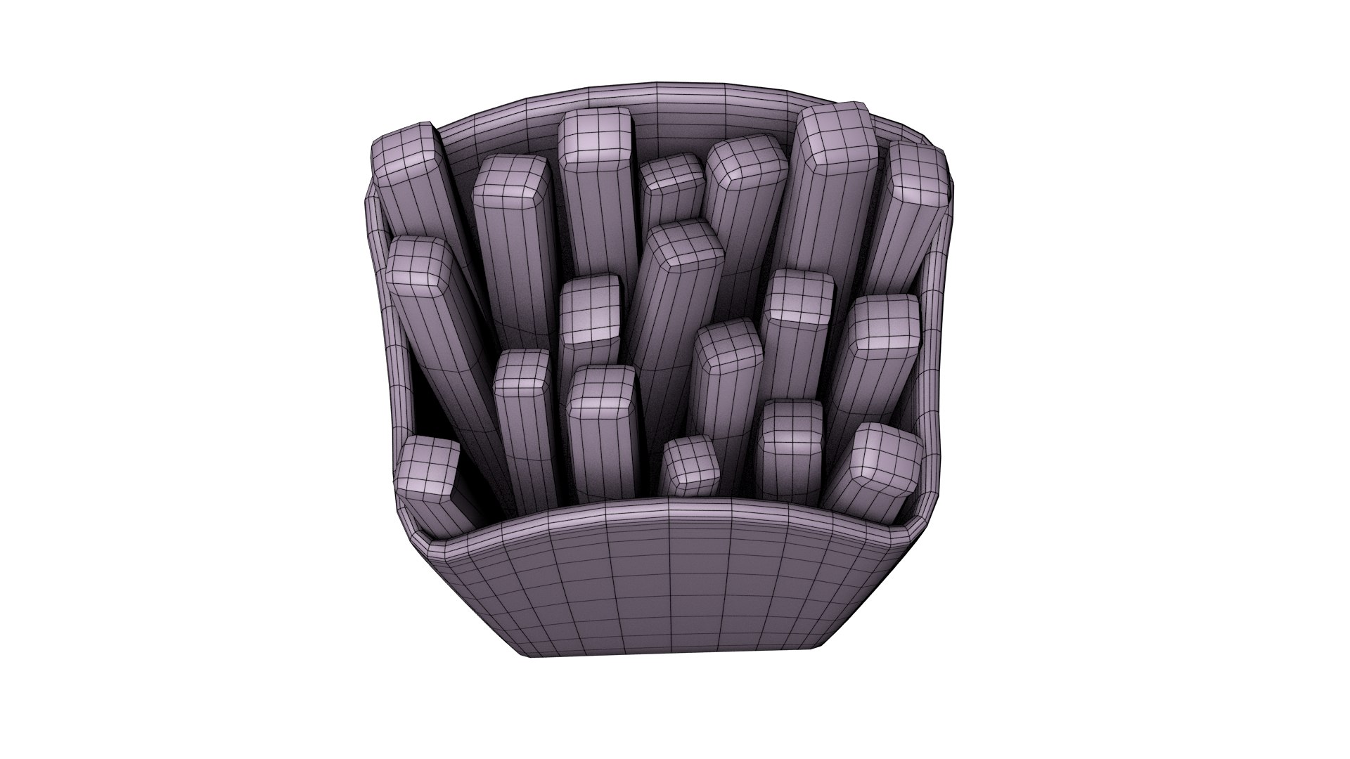 3D Cartoon Fries model - TurboSquid 2056215