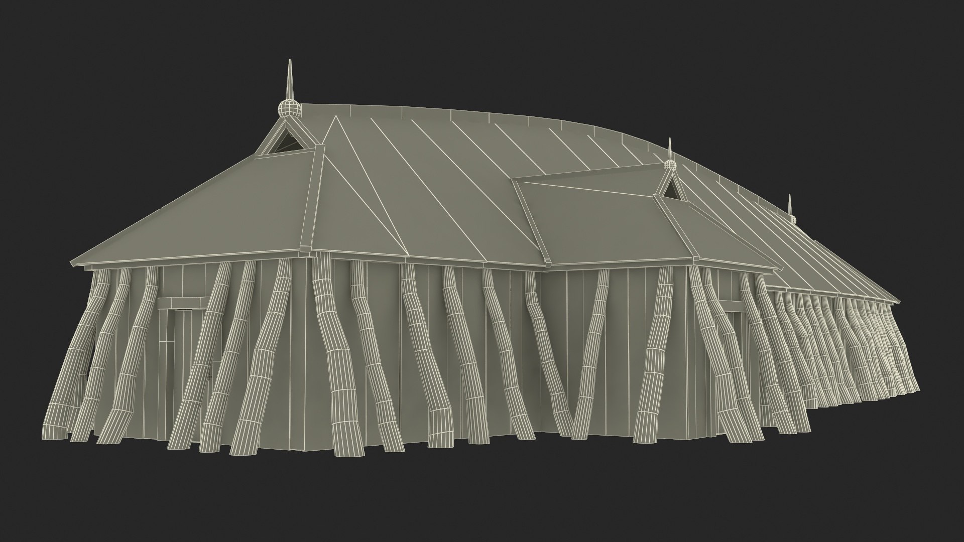 3D Scandinavian Vikings Longhouse - TurboSquid 2148994