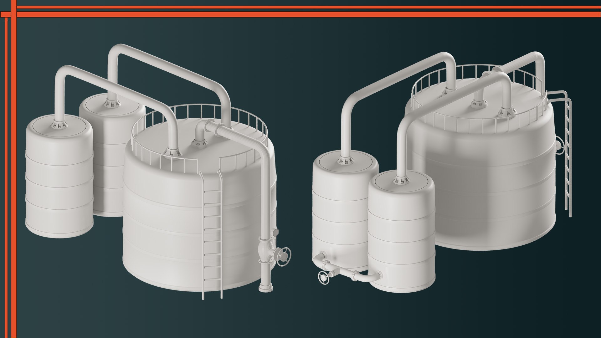 Industrial Tanks VOL-02 3D Model - TurboSquid 2162567