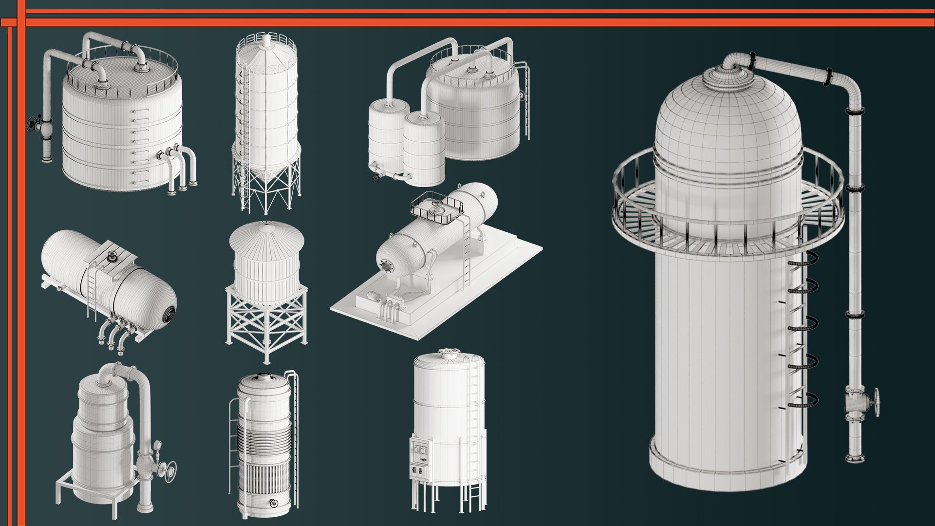 Industrial Tanks VOL-02 3D Model - TurboSquid 2162567