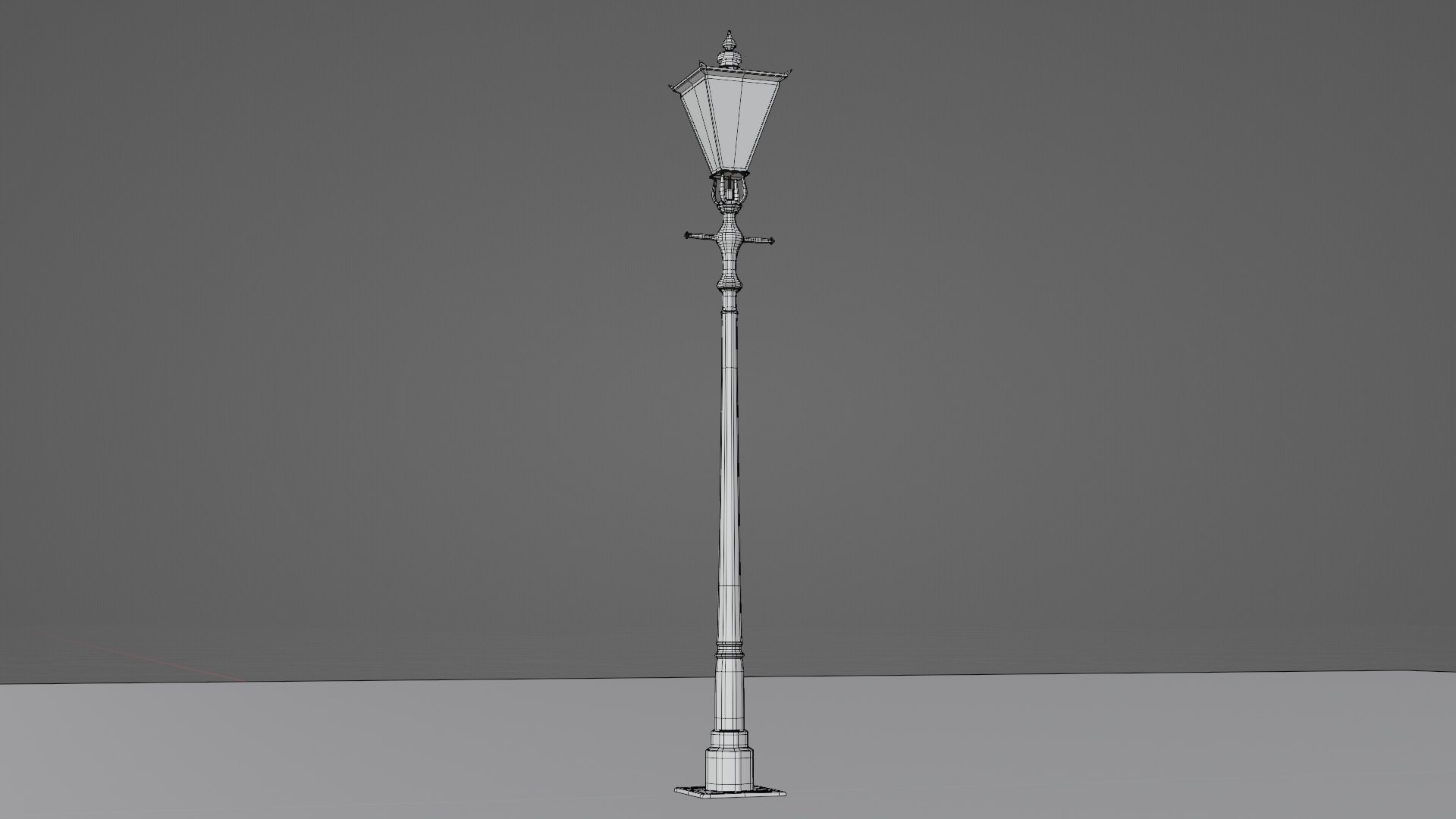 3D Vintage Street Light Model - TurboSquid 2141649
