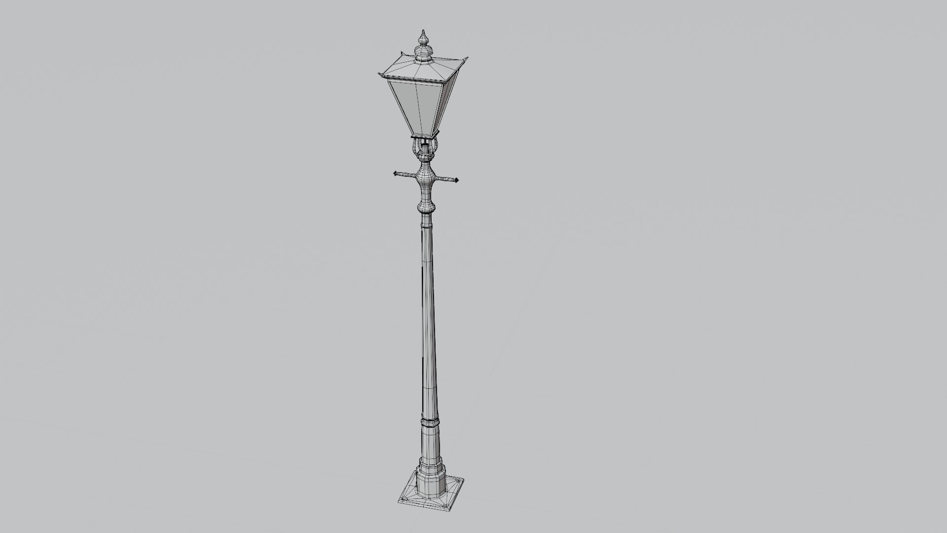 3D Vintage Street Light Model - TurboSquid 2141649