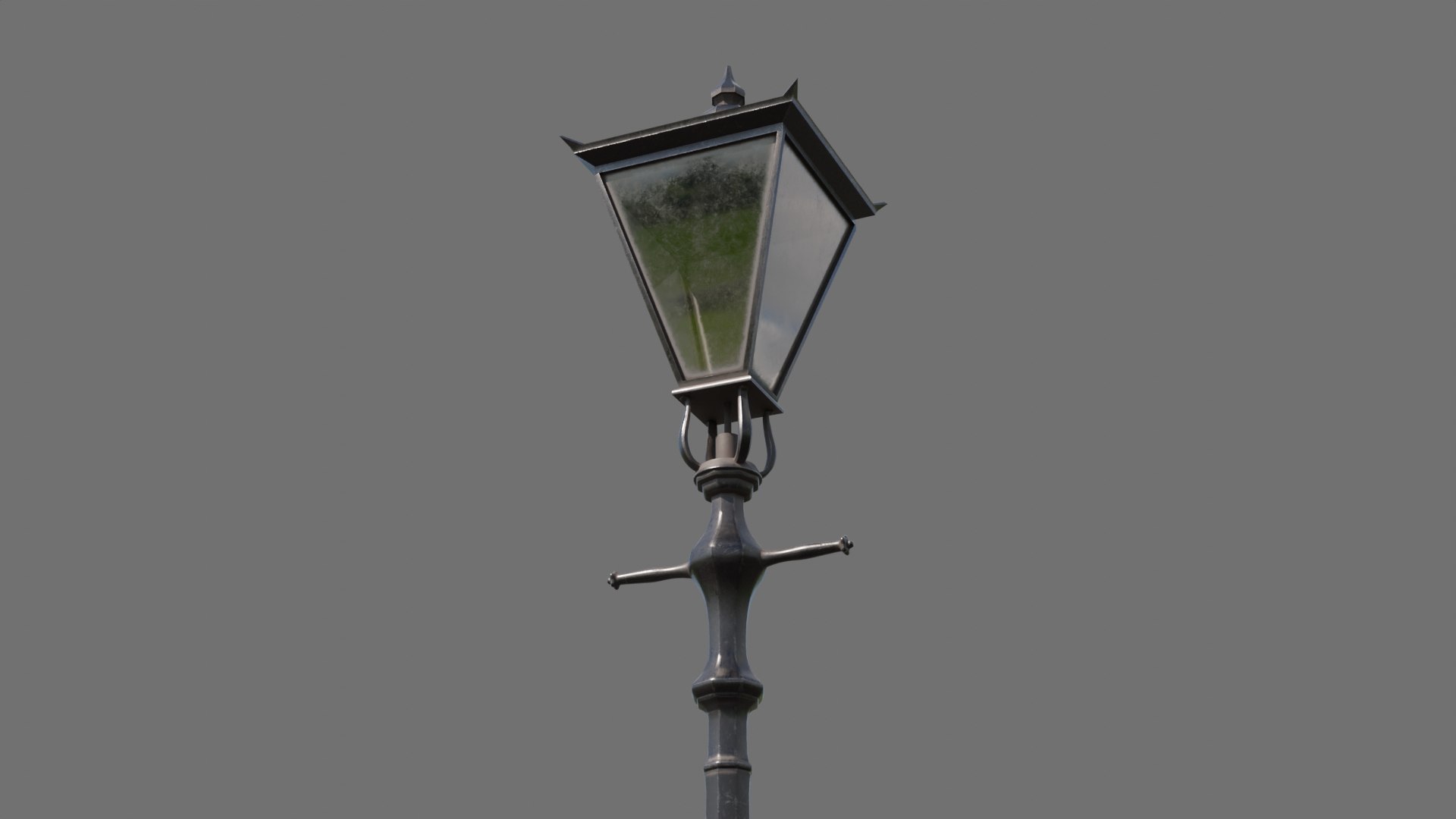 3D Vintage Street Light Model - TurboSquid 2141649