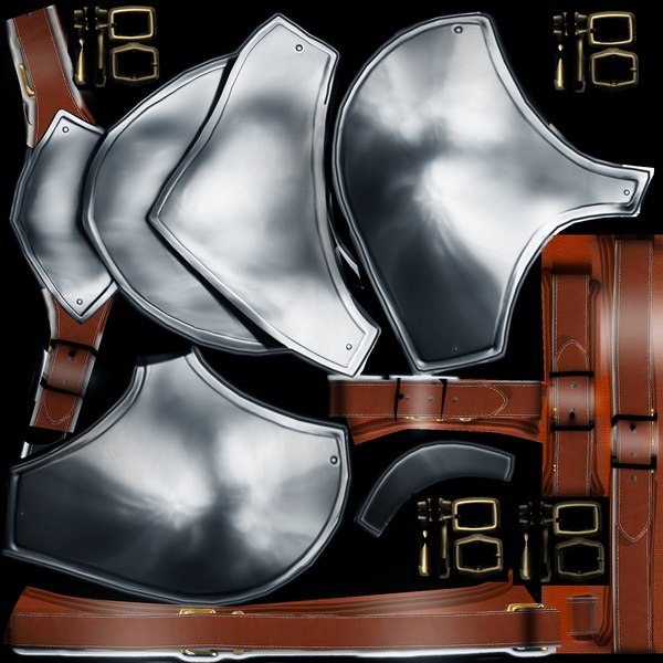 Metal Bra and Shoulder Shield 3D model - TurboSquid 1758336