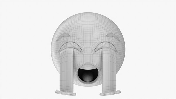3D Emoji 042 Loudly crying with tears - TurboSquid 1818767