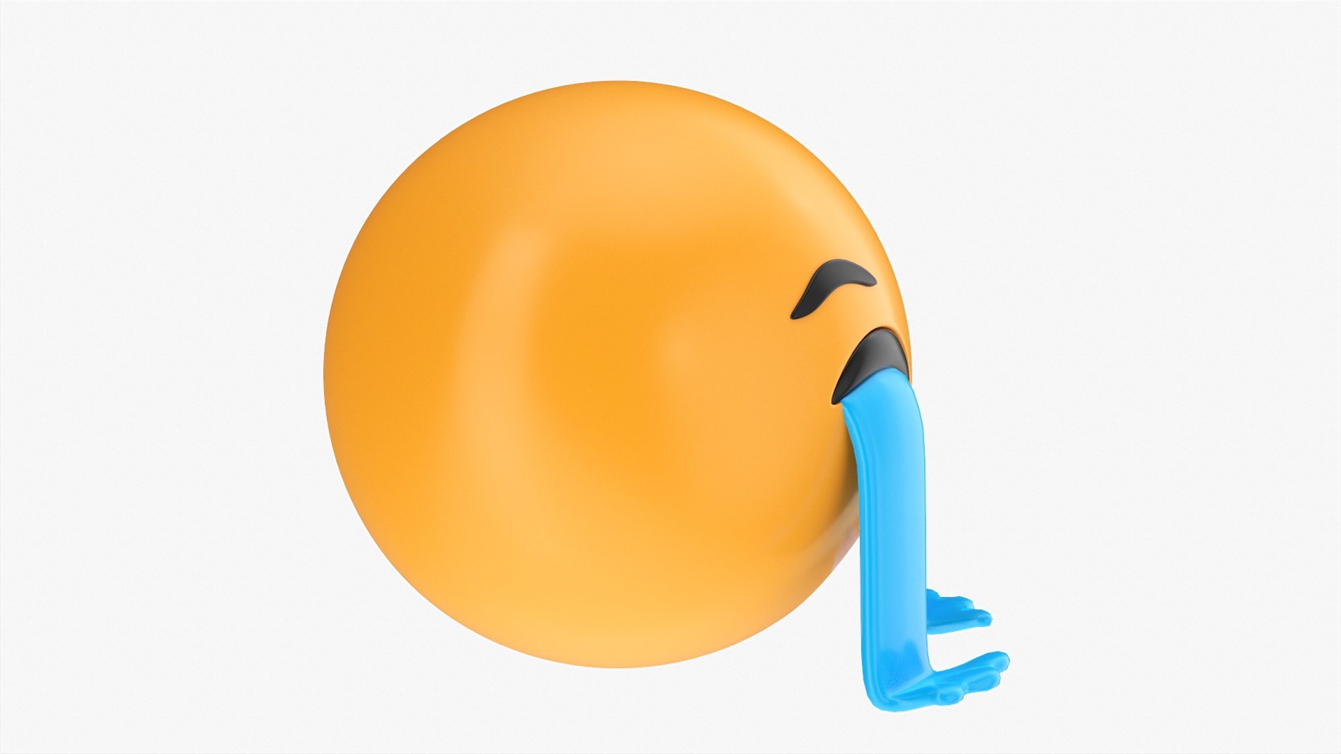 3D Emoji 042 Loudly crying with tears - TurboSquid 1818767