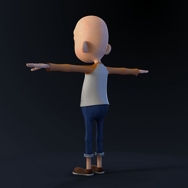 3d cartoon character toon model