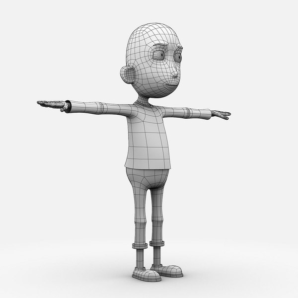 3d cartoon character toon model