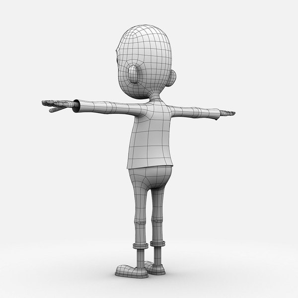 3d cartoon character toon model