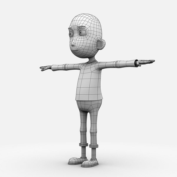3d cartoon character toon model