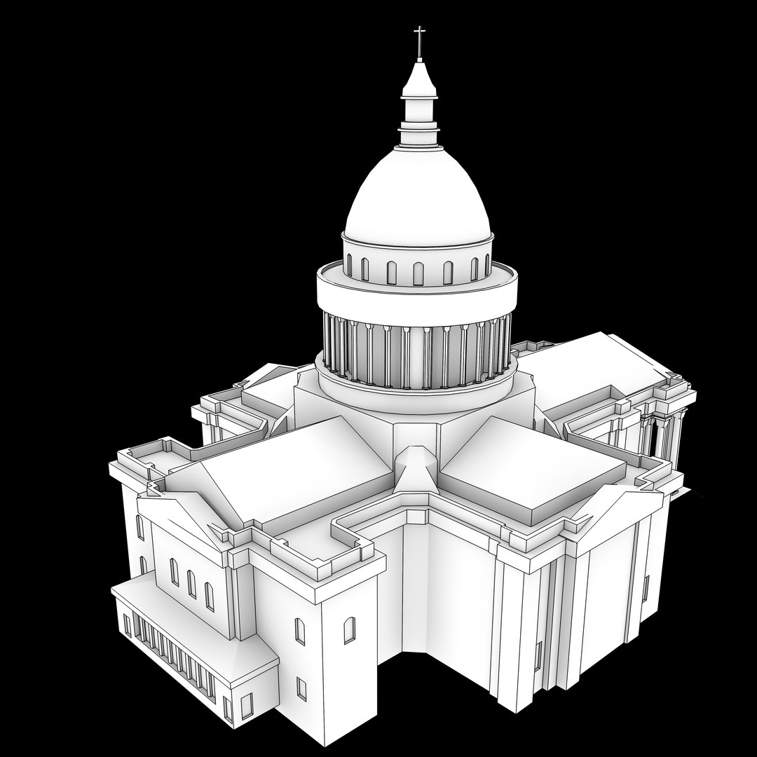 Free Pantheon 3D Model - TurboSquid 1922520