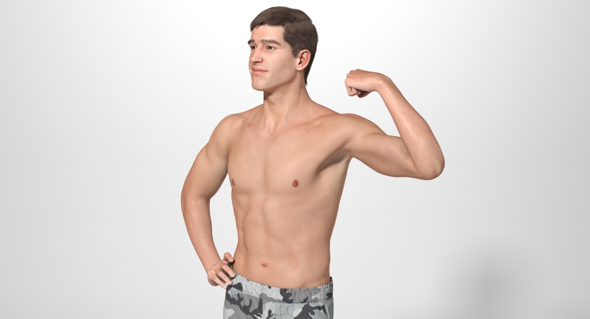 3d Model Rigged Male