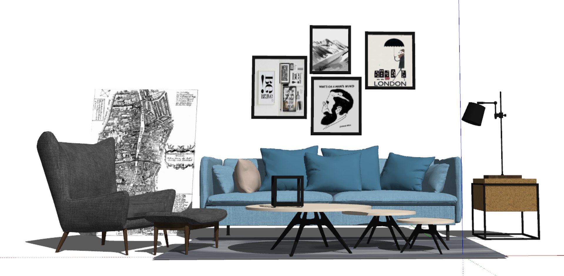 3D Modern Interior Scene - TurboSquid 2052790