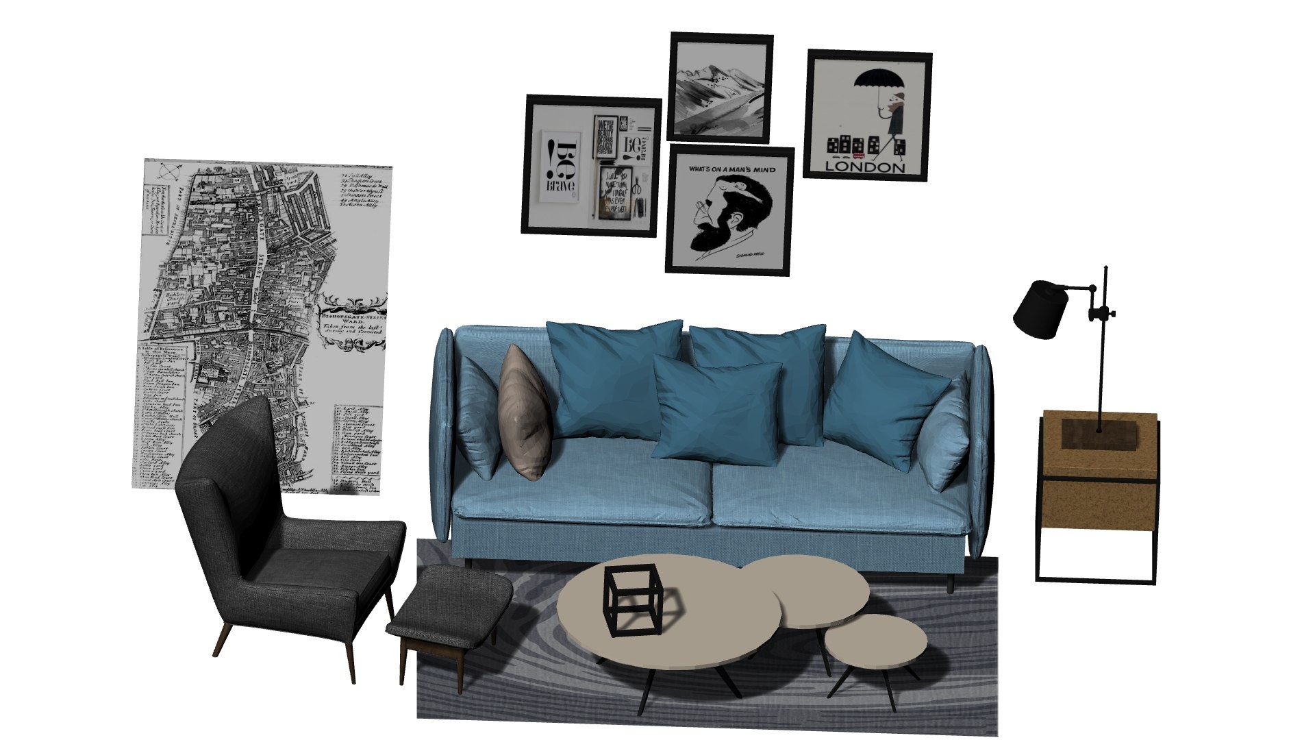 3D Modern Interior Scene - TurboSquid 2052790