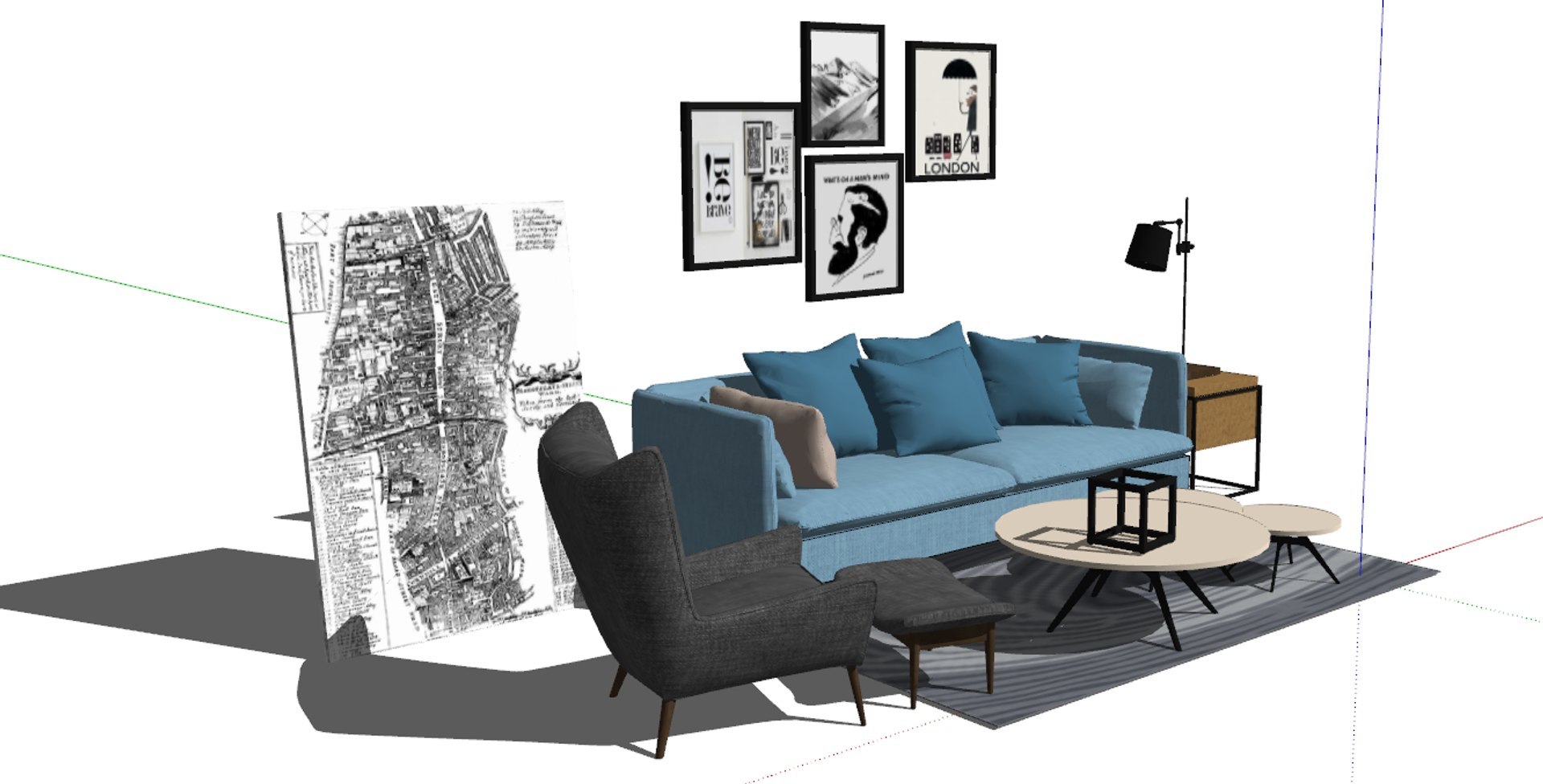 3D Modern Interior Scene - TurboSquid 2052790