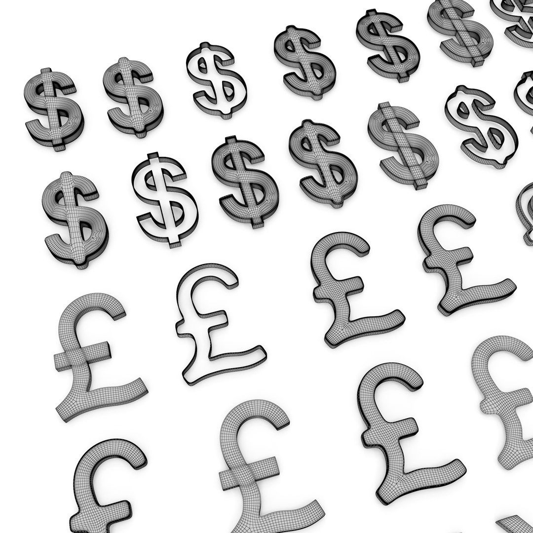 3D Currency Symbols Model - TurboSquid 2222614