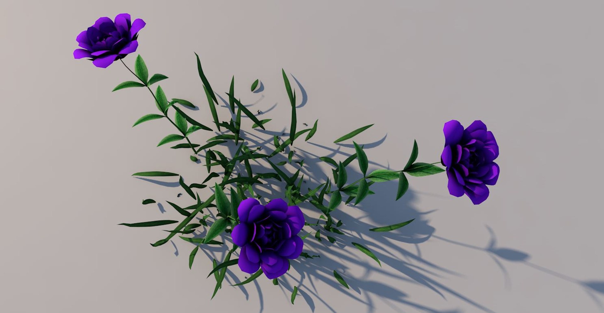 Roses Violet 3D Model - TurboSquid 1478906