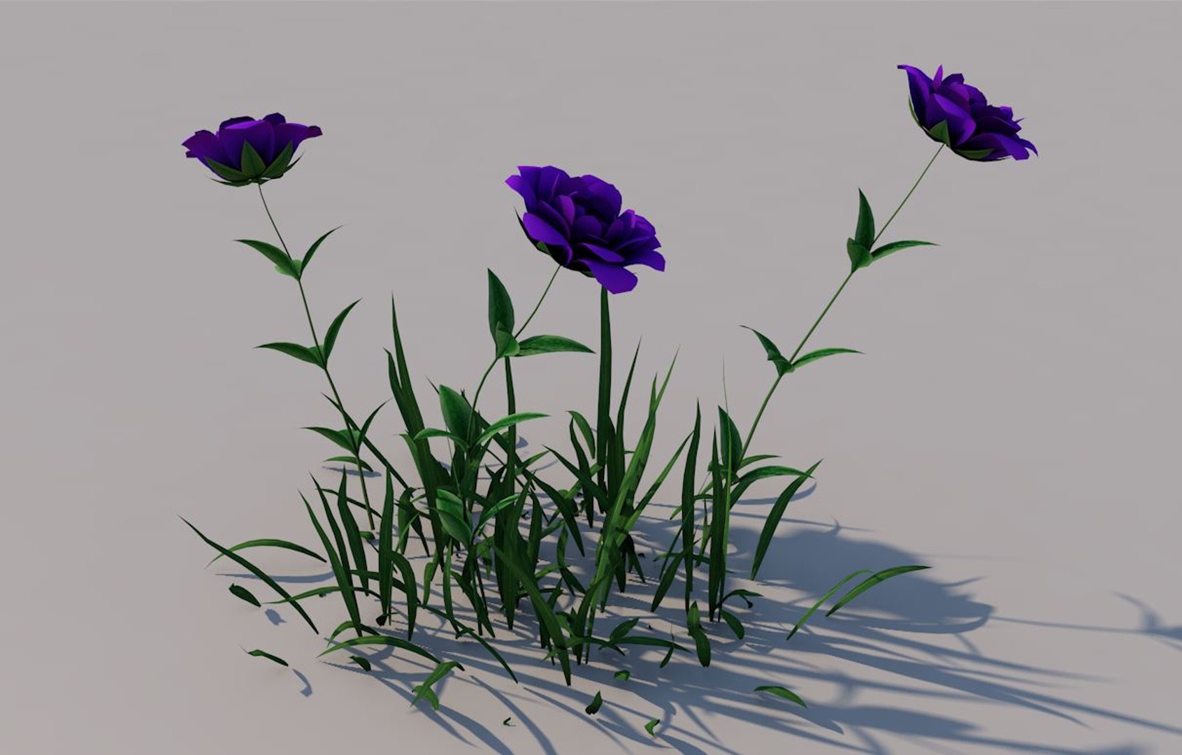 Roses Violet 3D Model - TurboSquid 1478906