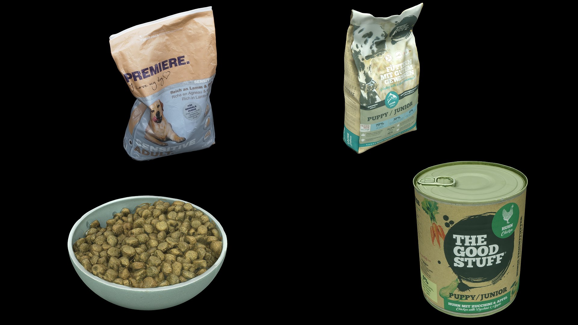 Dog Pet Food Collection 04 3D - TurboSquid 2324180