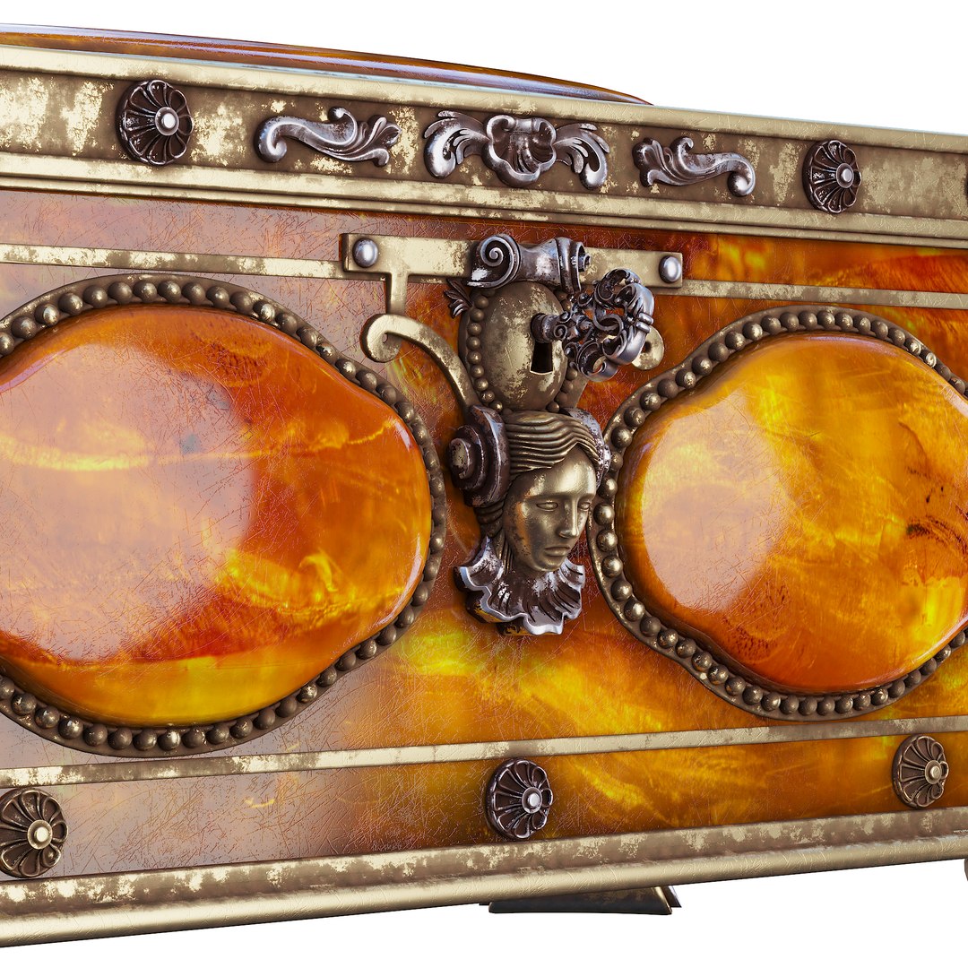 3D Classic Amber Box - TurboSquid 2238322
