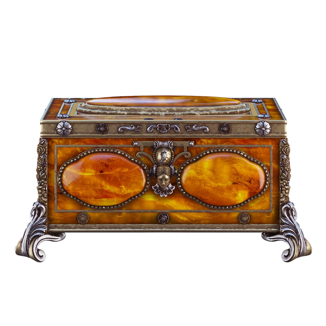 3D Classic Amber Box - TurboSquid 2238322