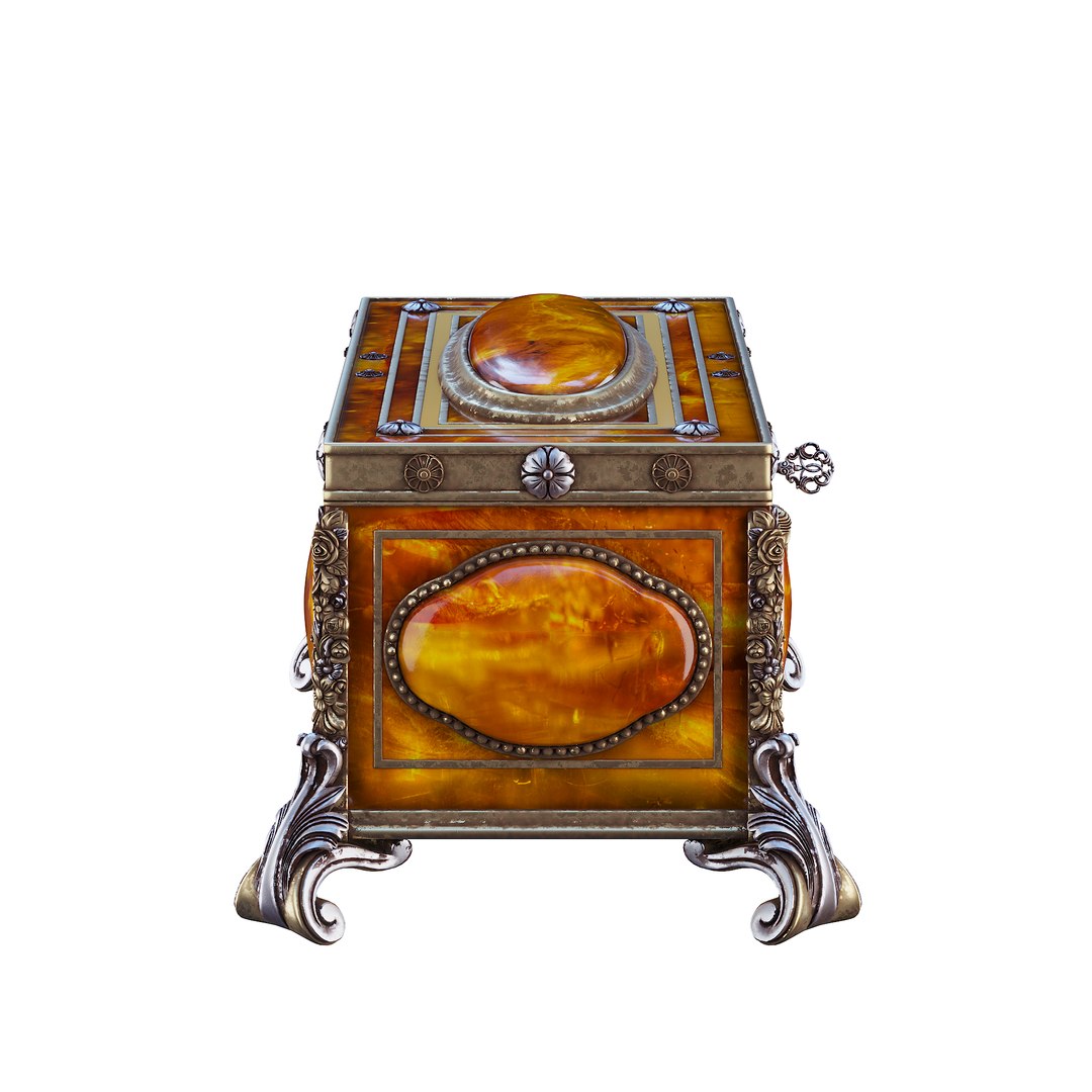 3D Classic Amber Box - TurboSquid 2238322