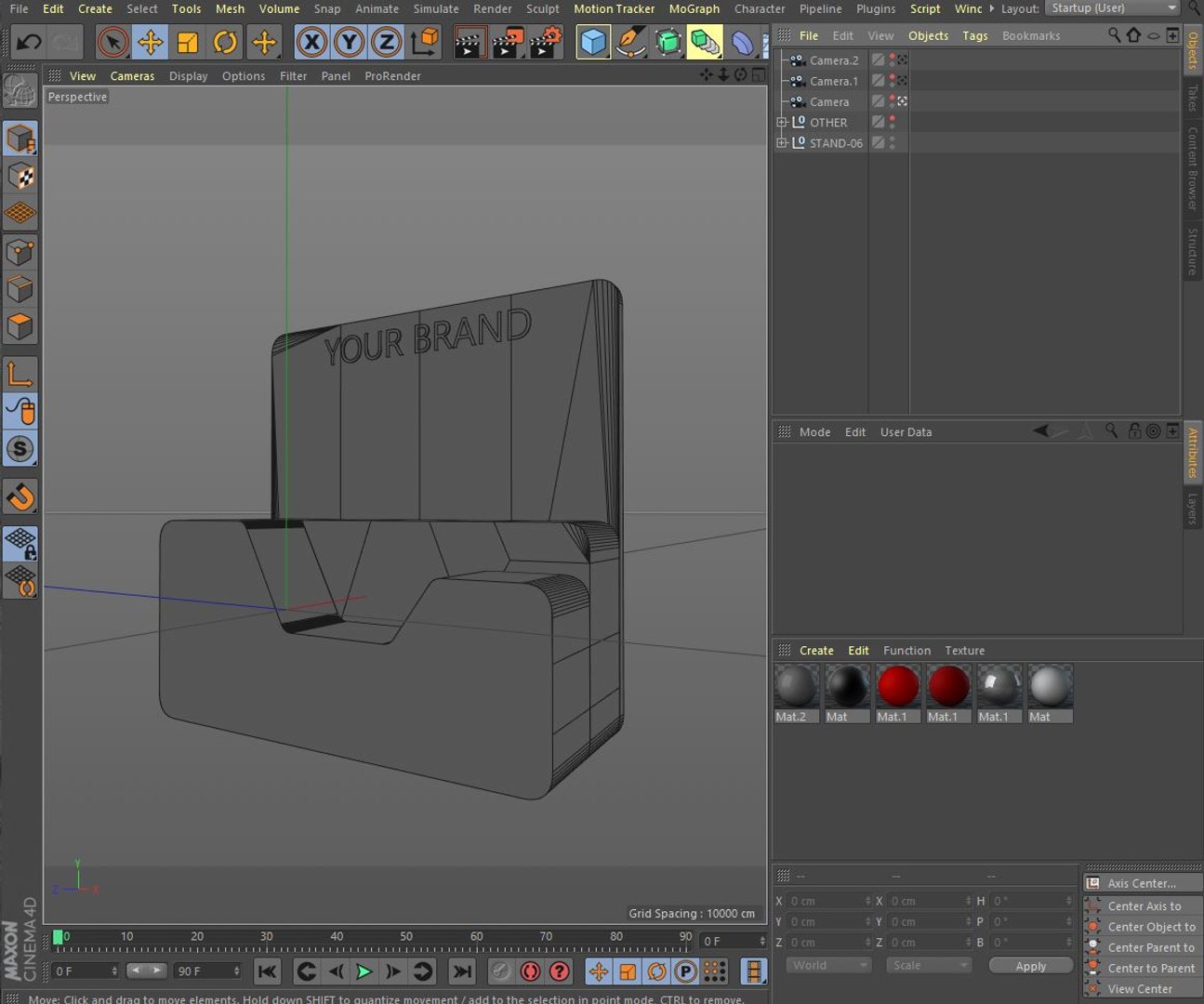 3D exhibition stand shelf model - TurboSquid 1524192